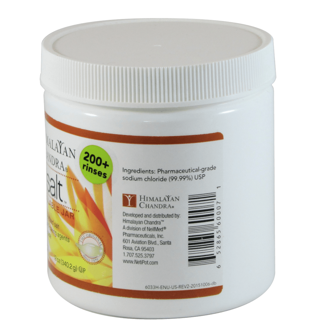 Himalayan Chandra Neti Salt Jar - 12 oz. | RIH/HAIOTB Stores